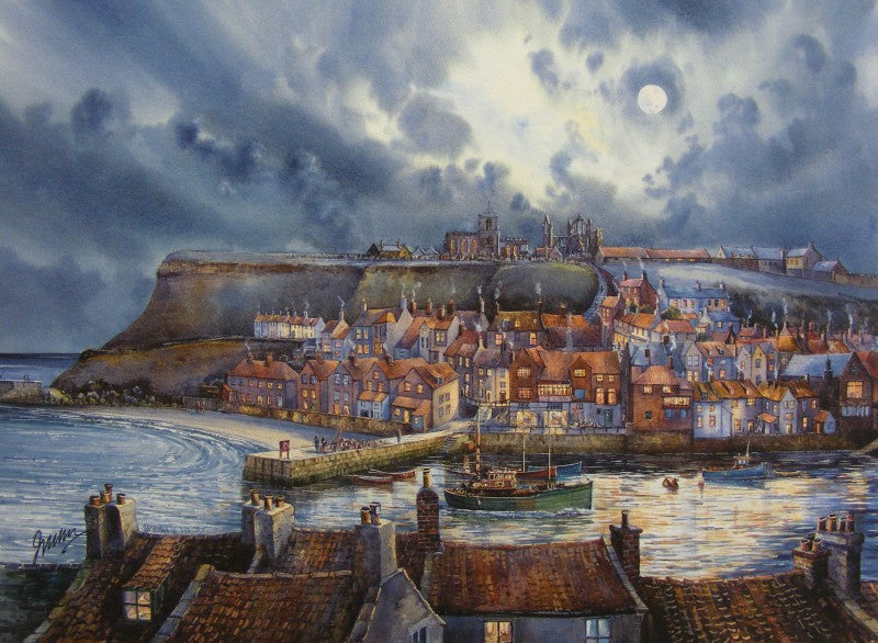 Whitby East Side Nocturne Print 20x15 – John Freeman